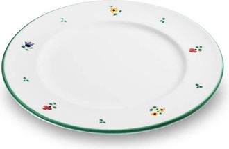 Gmundner Keramik Speiseteller Gourmet Durchmesser : 27 cm Streublume Geschirr, handgemacht in Österreich