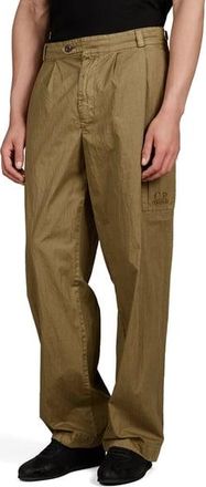 C.P. Company Pantalon froiss&eacute; en coton m&eacute;lang&eacute;