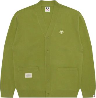 Aape By A Bathing Ape cardigan Ape Head à poche plaquée - Vert
