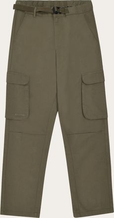 Knowledge Cotton Apparel Herren vegan Cargohose Flint Ripstop Gürtel Burned Olive