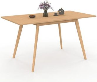 IDMarket Table &agrave; Manger Extensible Rectangle Noor 4-8 Personnes Effet Bois 110-150 cm