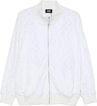 GCDS Gcds, Femme, Vestes, Blanc, Taille: 36 FR Bomber Jacket