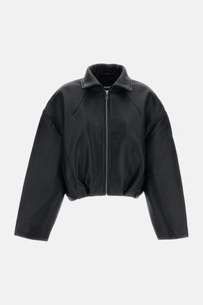 Rotate Boxy-lederjacke