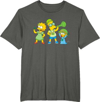 The Simpsons Lisa Bart and Maggie in Green St. Patricks Day T-Shirt