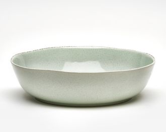 Van Well | URBAN Salatschale 29,5 cm gr&uuml;n - Steinzeug Steinzeug gro&szlig;e Sch&uuml;ssel f&uuml;r Obst Gem&uuml;se und zum Servieren, gro&szlig;e Bowl