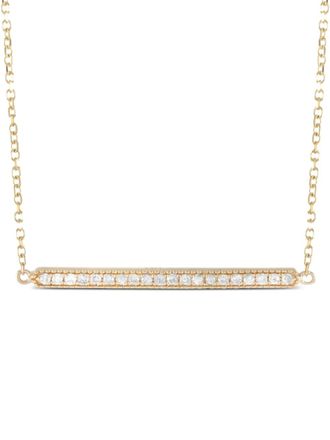 Luxury Bazaar collier en or 14ct pavé de diamants