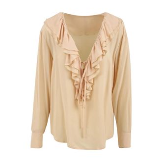 Douuod Puder Hemden Alya Dd11 04 Modell - - Blouses & Shirts - Damen - Braun - M