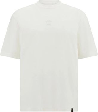 Boggi Milano Homme, Tops, Blanc, Taille: XL T-shirt en jersey de coton