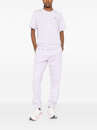adidas by Stella McCartney Logo-Embroidered Cotton Sweatshirt - Lilac