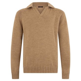 Slowear Slowear - Pull Col Polo - Homme - Pulls - Beige - Taille: M