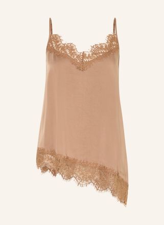 Oh April Oh April Satintop Tami Mit Spitze braun