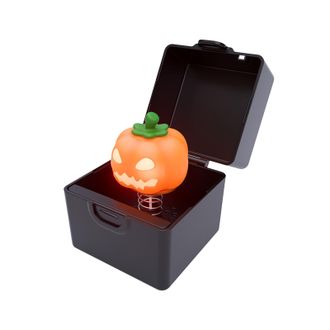 Generico Halloween Pumpkin Music Box - Gruselige Deko-Figur mit LED-Lichtern, langlebig, saisonal, kreativ, gruselig, f&uuml;r festliche Atmosph&auml;re und Urlaubseinri