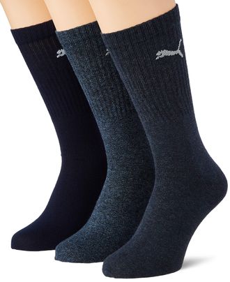 Puma Puma Unisex Crew Socken, Navy, 46 EU