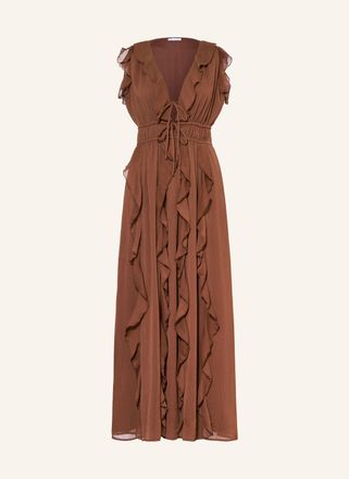 Mrs & Hugs Mrs & Hugs Kleid Mit Volants beige