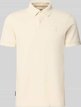 PME Legend Slim Fit Poloshirt mit Label-Detail