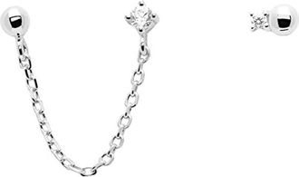P D PAOLA PdPaola Boucles dOreille Femme - Argent 925-32016074, 1 Paar, Argent sterling, Zircone cubique