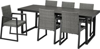 IKEA VÄRMANSÖ Tisch+6 Stühle/außen