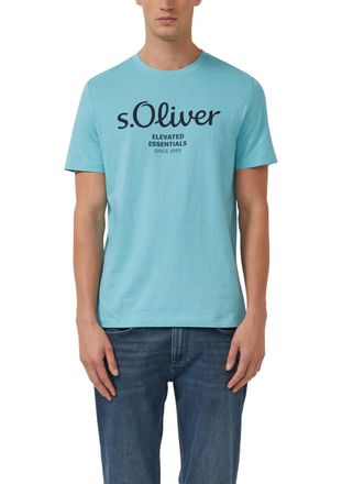 s.Oliver Baumwoll-T-Shirt mit Logo-Print