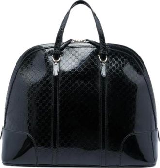 Gucci Sac cabas en cuir verni Pre-owned - Femme - Pre-owned - Noir - Taille: ONE Size
