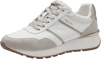 Tamaris Damen Sneaker Wechselfußbett; White/Ivory, EU 37