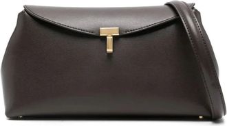 Toteme Femme, Sacs, Brun, Taille: ONE Size T-Lock Leather Clutch