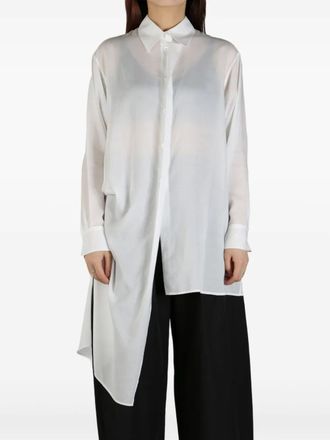 Yohji Yamamoto asymmetric shirt - Blanc