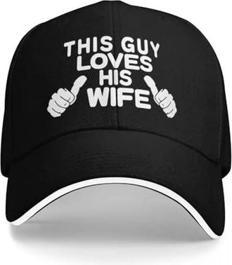 Generic Chapeau dHomme, Ce Gars Aime sa Femme Durable pour Toutes Les Saisons Casquette dHomme Casquette de Baseball pour Hommes Cadeau
