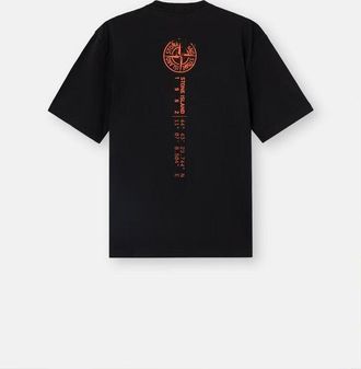 Stone Island Logo-Embroidered T-Shirt - Black