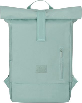 Johnny Urban Rucksack Damen & Herren Mint - Robin Medium - Rolltop Mit Laptopfach f&uuml;r Uni Business Fahrrad - 15L - Nachhaltig - Wasserabweisend