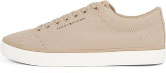 Tommy Hilfiger Herren Th Hi Vulc Core Canvas Fm0fm05396 Low Top, Beige, 45 EU