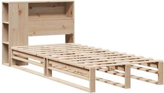 vidaXL Lit bibliothèque sans matelas 90x200 cm bois massif Vidaxl