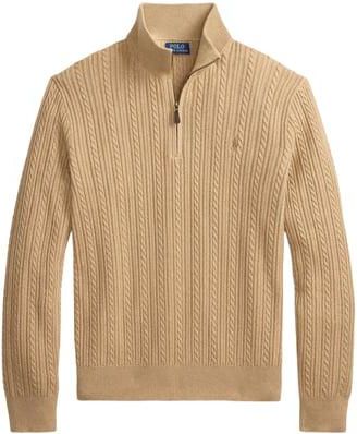 Polo Ralph Lauren Pull droit torsad&eacute; en coton