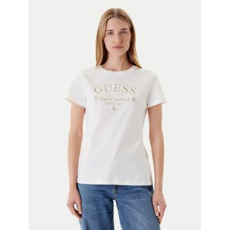 Guess T-Shirt V5YI03 I3Z14 Wei&szlig; Regular Fit