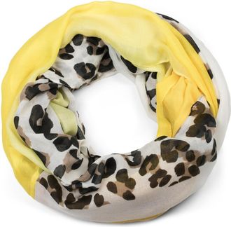 styleBREAKER Schlauchschal Leo Loop Schal im Colour Blocking Style