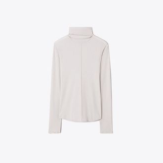 Tory Burch Fein gerippter Rollkragenpullover