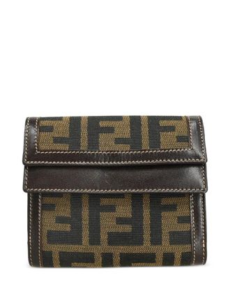 Fendi portefeuille Zucca (années 1990-2000) - Marron