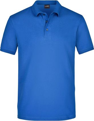 James & Nicholson Herren Elastic Piqué Polo - Elastisches Poloshirt aus hochwertigem Piqué | Farbe: royal | Grösse: L
