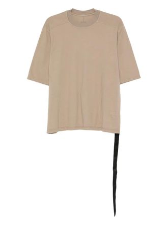 Rick Owens Kurzärmeliges Oberteil mit drapiertem Saum - Nude