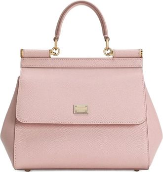 Dolce & Gabbana Femme, Sacs, Rose, Taille: ONE Size Sac &agrave; main Sicily moyen