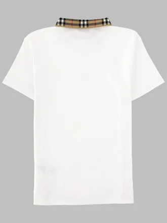 Burberry Cotton Polo Shirt - White