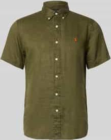 Polo Ralph Lauren Regular Fit Leinenhemd mit Button-Down-Kragen