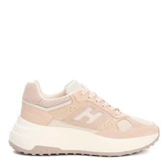 Hogan Low-Top Sneaker - Hi Fi Bimaterial Beige Suede Sneakers - Gr. 38 (EU) - in Beige - f&uuml;r Damen
