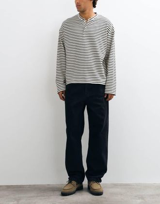 Cotton On Baggy-Jeans in Schwarz mit Salt-Rinse-Waschung