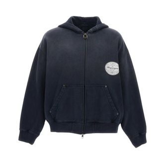 Wooyoungmi Paris Zip Hoodie - - Sweatshirts & Hoodies - Herren - Blau - M