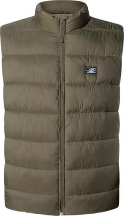 Pepe Jeans London Puffer Gillet Veste, Vert (Vert Militaire), L Homme