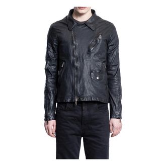 Giorgio Brato Homme, Vestes, Noir, Taille: XL Perfecto Jacket