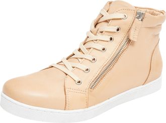 Andrea Conti Damen High Top Sneaker, Camel, 40 EU