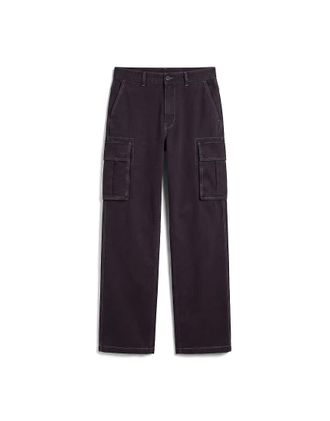 Calvin Klein Jeans lockere Cargo-Hose aus Baumwoll-Twill in Dunkelsaphir-Blau