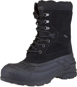 kamik Herren Nation Plus Schneestiefel, Schwarz (Black BLK), 44 EU