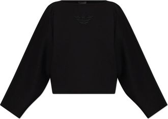 Emporio Armani Femme, Sweatshirts et sweats &agrave; capuche, Noir, Taille: 40 FR SweaT-shirt Oversize